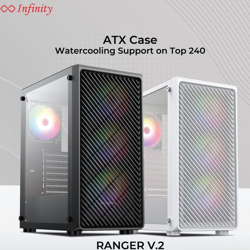 Jual CASING INFINITY RANGER V2 | GAMING CASE TEMPERED GLASS-MIDDLE ...