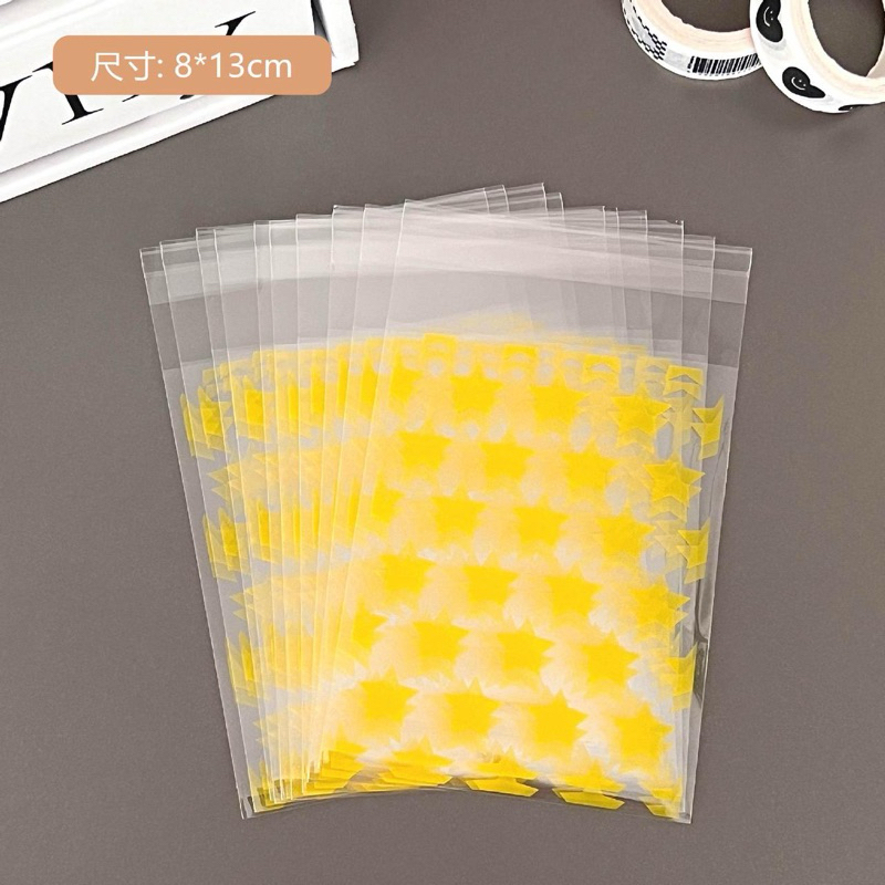 Jual KENSHO 10 Pcs Plastik Opp Motif Polkadot Star Bintang Serbaguna ...