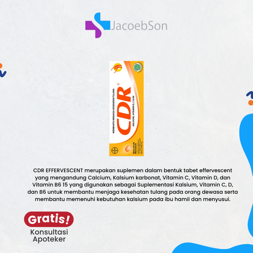 Jual CDR Effervescent 10 Tablet | Shopee Indonesia