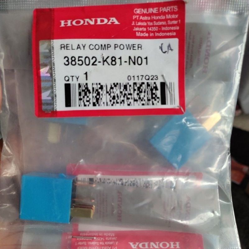 Jual RELAY COMP POWER 5 PIN BEAT SCOOPY ESP CB150R LED GENIO 38502-K81 ...