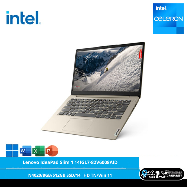 Jual [FREE MOUSE WIRELESS] Lenovo IdeaPad Slim 1 14IGL7-82V6008AID ...