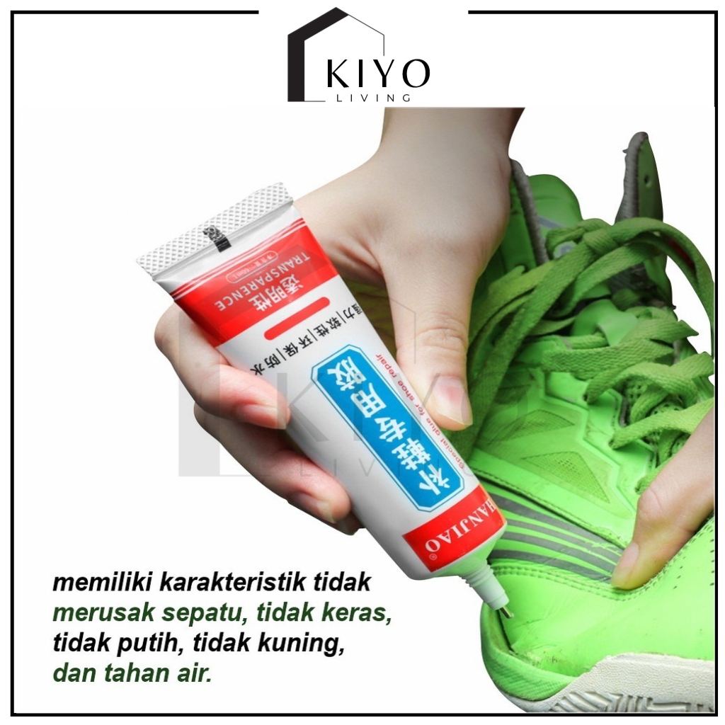 Jual KIYO Lem Sepatu Kuat Tahan Air Cairan Penambal Sol Sepatu Sendal ...
