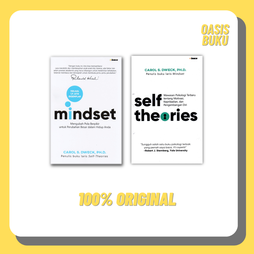 Jual Paket Buku Carol S. Dweck - Mindset + Self Theories | Shopee Indonesia