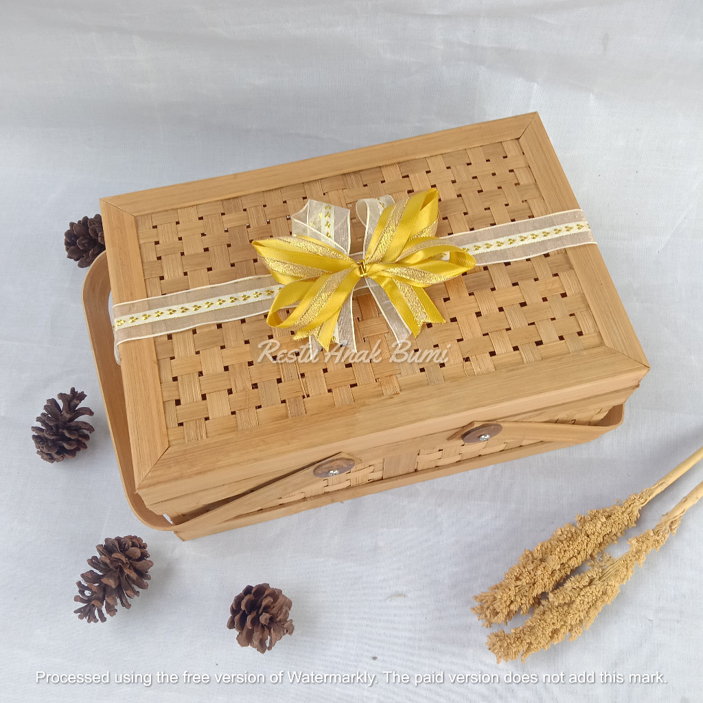 Jual Rantang Persegi Panjang 30 x 20cm & 28x18cm Pita | rantang kotak ...