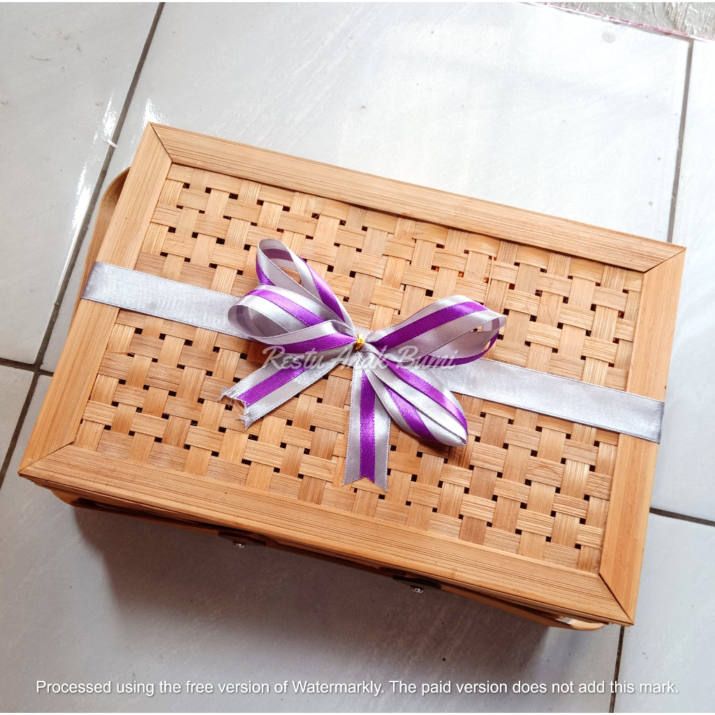 Jual Rantang Persegi Panjang 30 x 20cm & 28x18cm Pita | rantang kotak ...