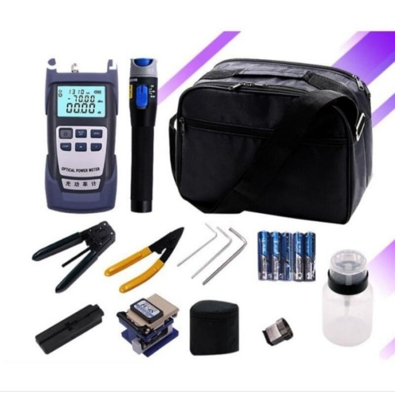 Jual FTTH Toolkit Set OPM VFL Cleaver Toolset Fiber Optic | Shopee ...