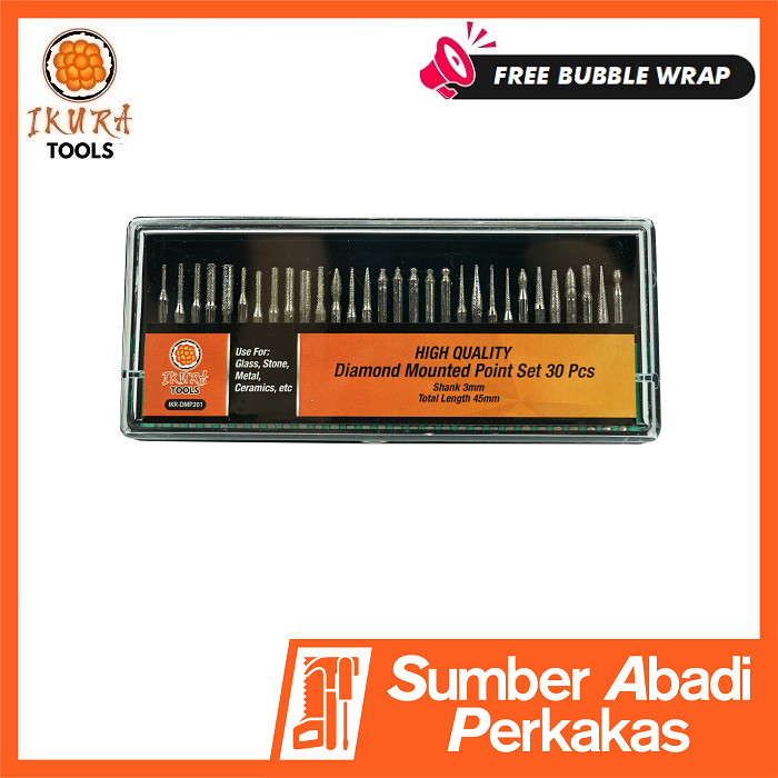 Jual IKURA DMP201 Mata Bor Tuner Set 30 Pcs Diamond Mounted Pointer ...