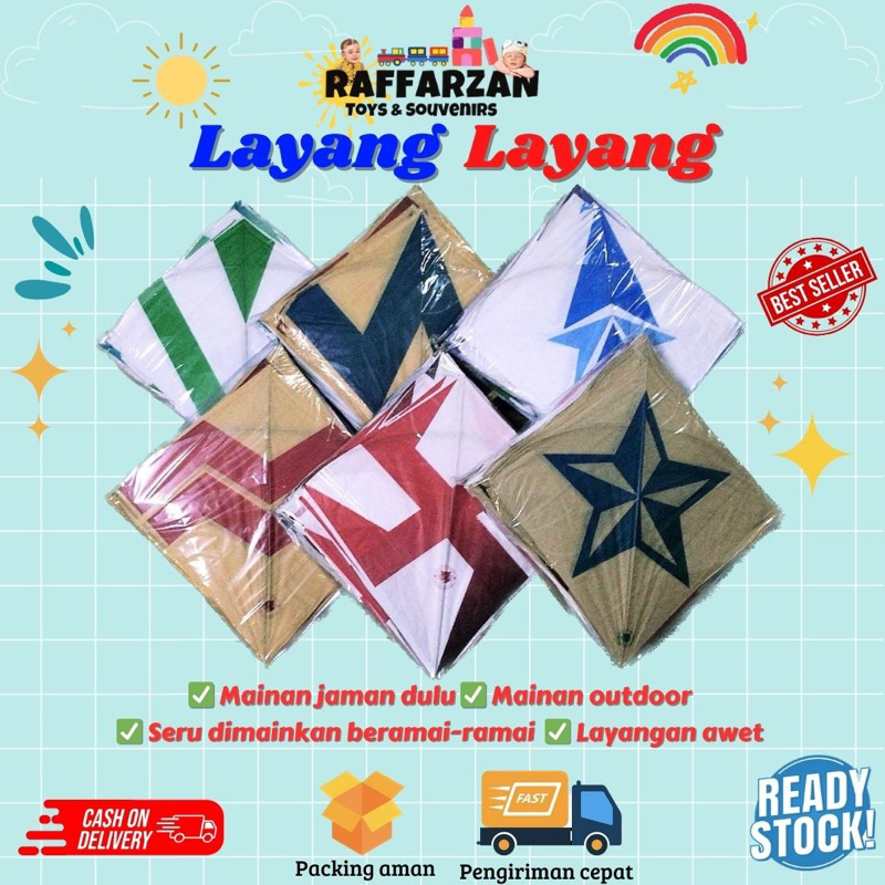 Jual Mainan Tradisional Mainan Jadul Layang Layang Mainan Terbang ...