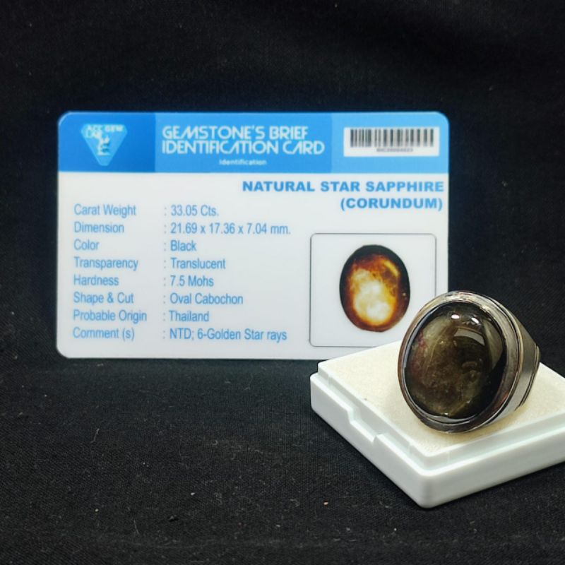 Jual BATU BLACK STAR SAPPHIRE JUMBO ASLI NATURAL SIAP PAKAI SUDAH ...