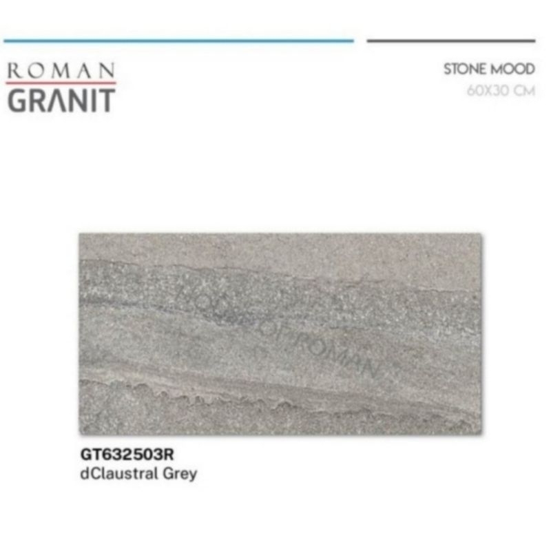 Jual Roman Granit GT632503R dClaustral Grey 30x60 kw1 | Shopee Indonesia
