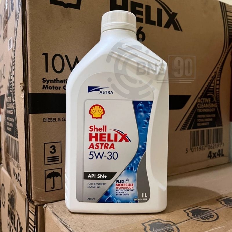Jual ORIGINAL Shell Helix ASTRA 5w/30 api SN+ ukuran 1 LITER | Shopee ...