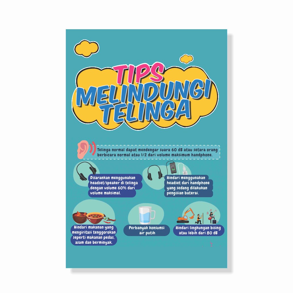Jual Poster Kesehatan Menjaga Kesehatan Telinga | Shopee Indonesia