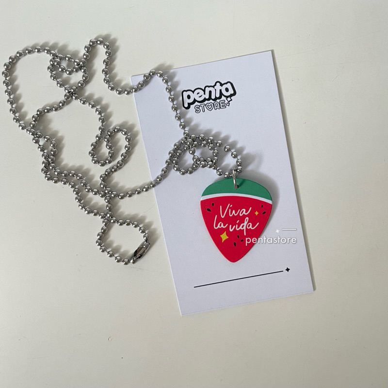 Jual Twinkling Watermelon Sugar Merch ⋆ Viva La Vida Keychain Necklace ...