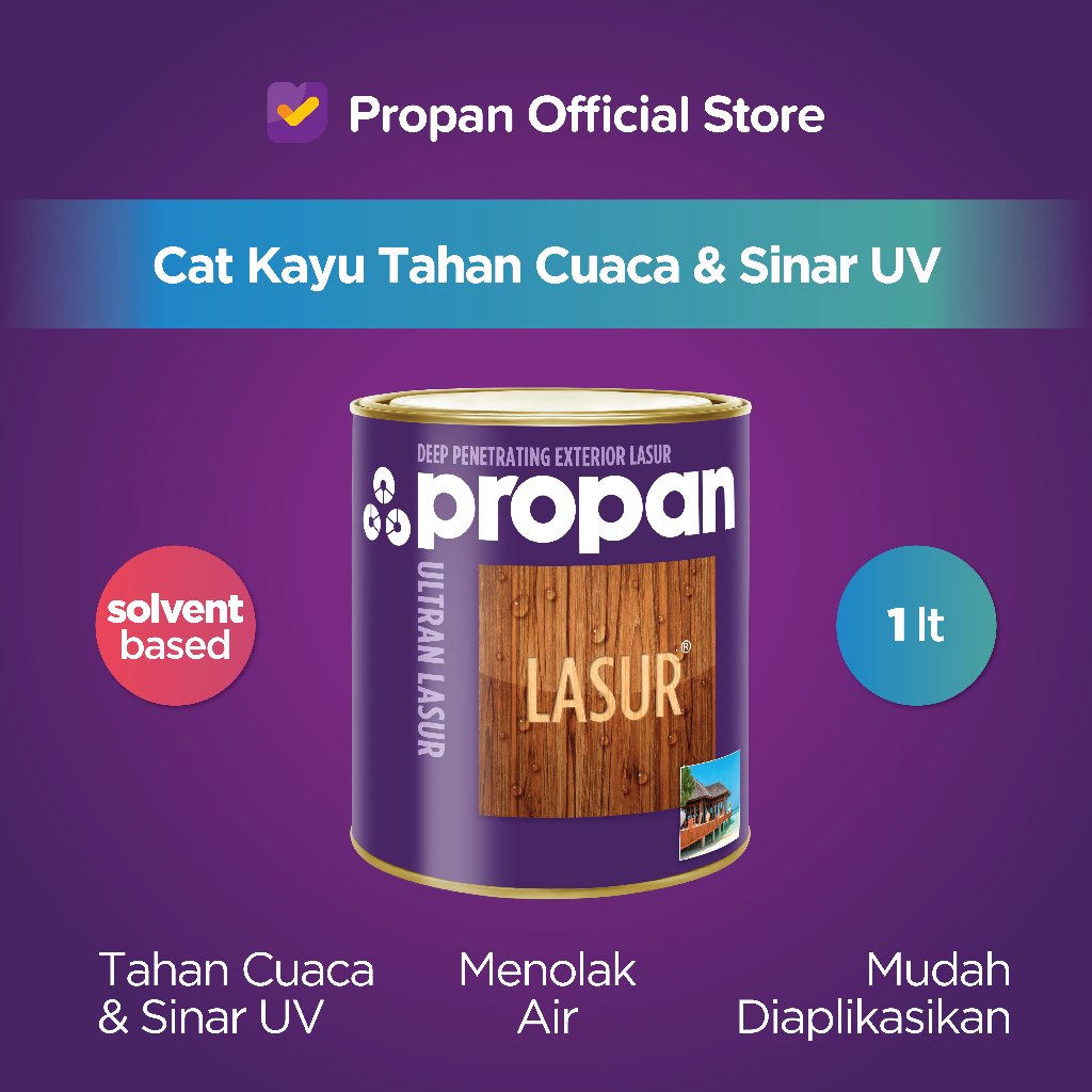 Jual PROPAN Cat Kayu Premium Exterior Ultran Lasur EL-501 1L | Shopee ...