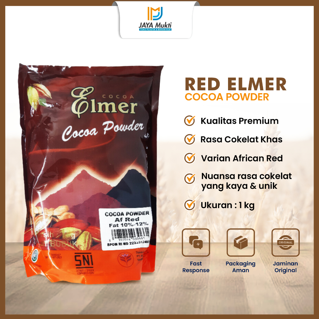 Jual Coklat Bubuk African Red & Black ELMER Cocoa Powder 1 Kg Aroma ...