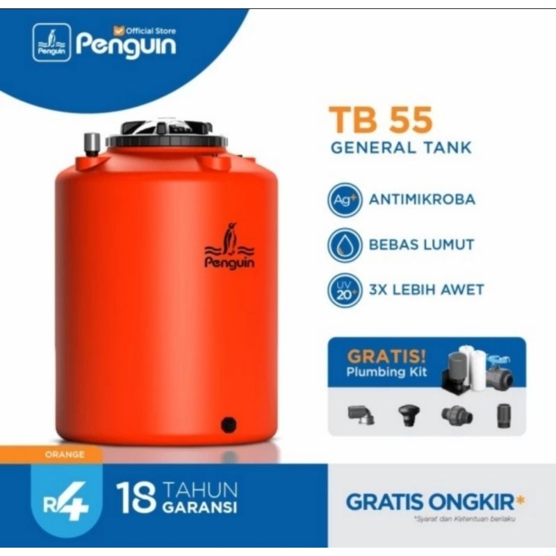 Jual Tandon Water Turrent Toren Air Tangki Pinguin Penguin 520 Liter ...