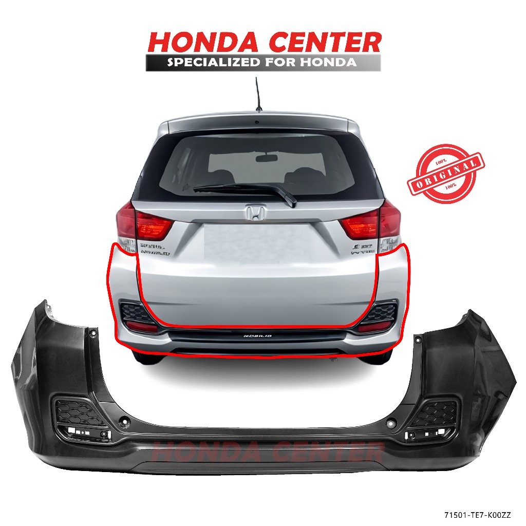 Jual Bumper Bemper Belakang Mobil Honda Mobilio 2014 2015 2016 2017 ...