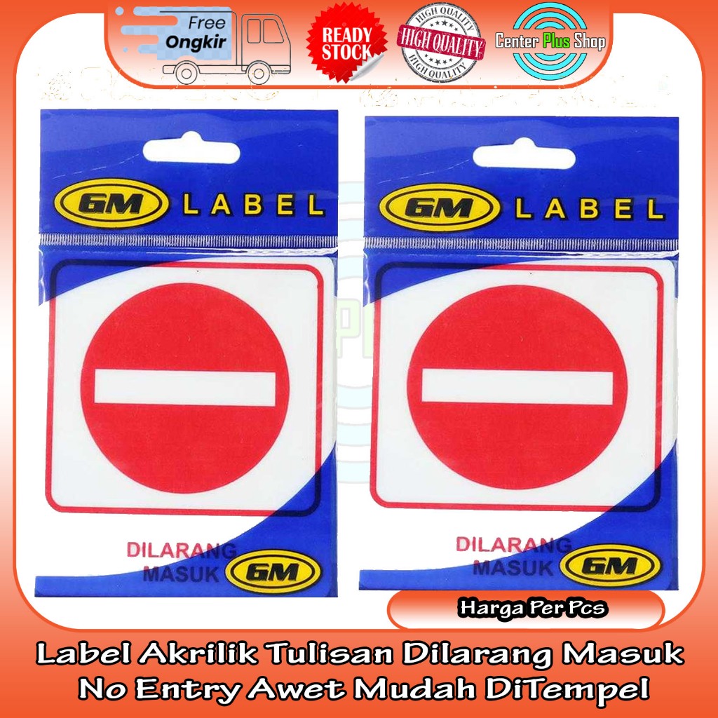 Jual LABEL SIGN STIKER PAPAN STICKER DILARANG MASUK ACRILIK AKRILIK ...