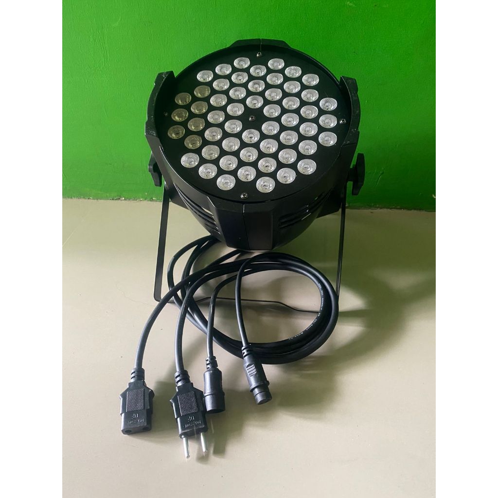 Jual lampu panggung par led parled panggung disco par 54x3watt full ...