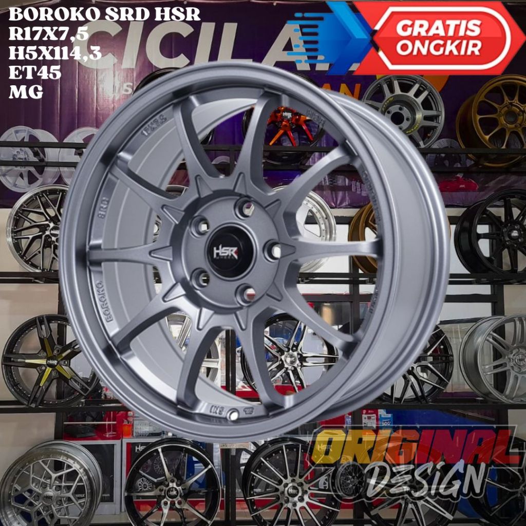 Jual Velg Mobil CIVIC , HRV , XPANDER , CAMRY , ACCORD , HSR SRD Ring 17 R17 | Shopee Indonesia