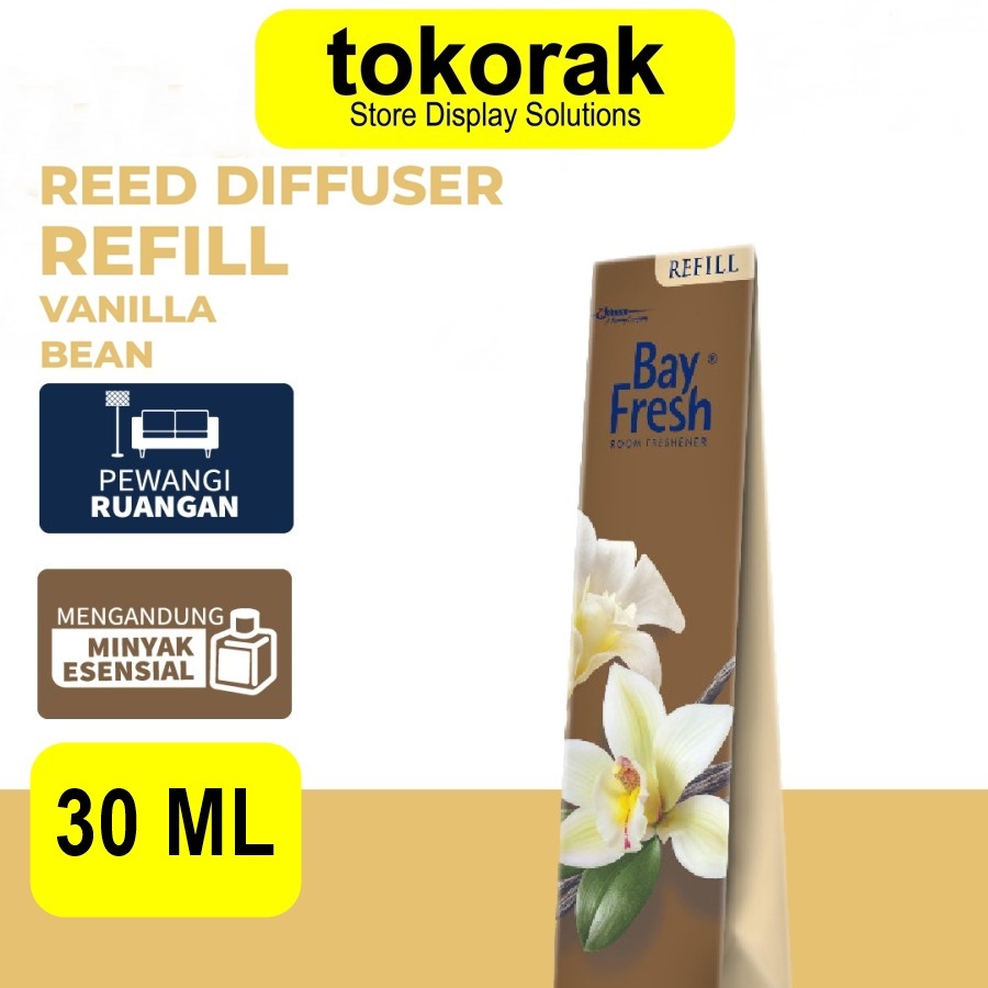 Jual BAYFRESH REED DIFFUSER REFILL PENGHARUM RUANGAN VANILLA BEAN 30 ML ...