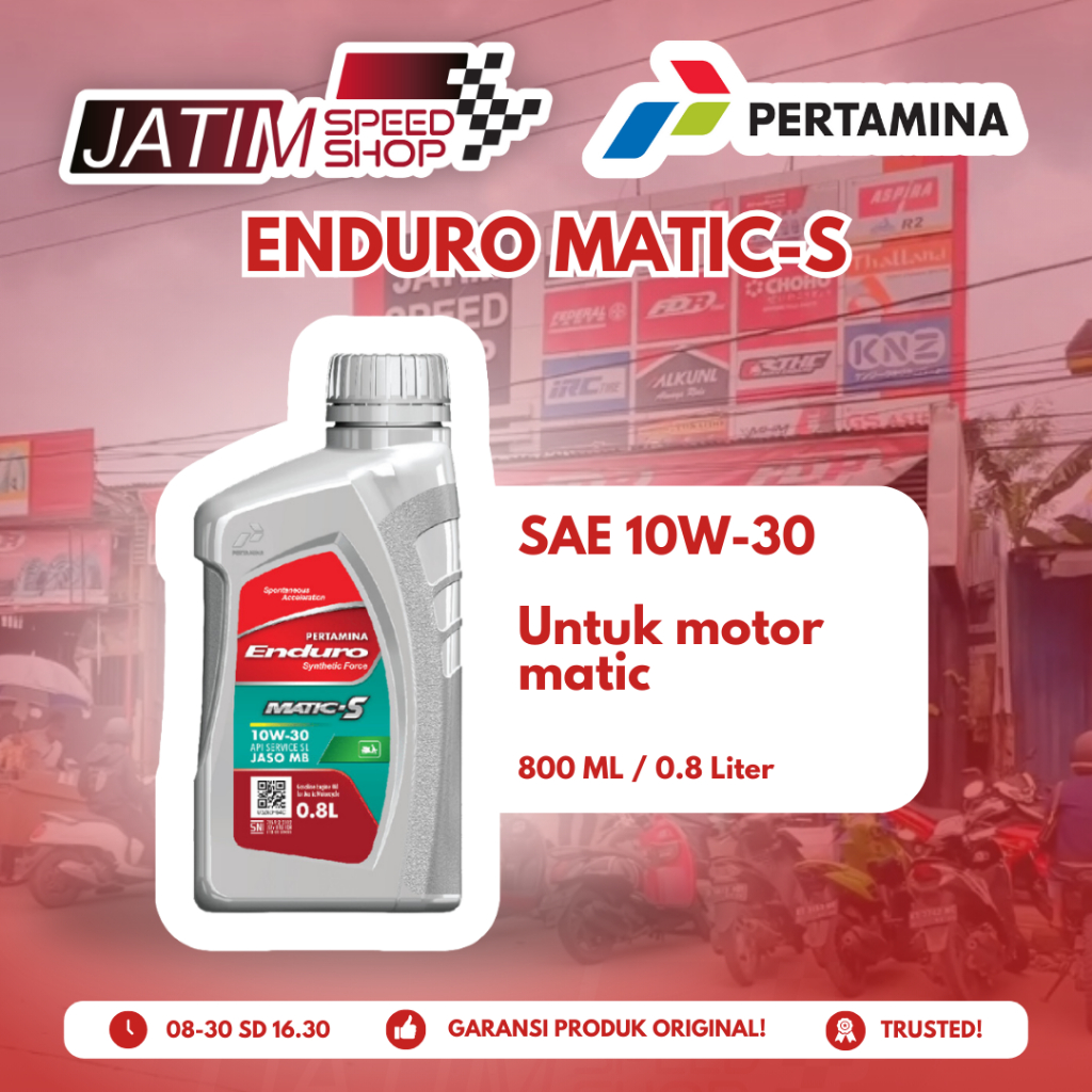 Jual Oli Pertamina Enduro Matic-S 10W-30 800ML/0.8LT | Shopee Indonesia