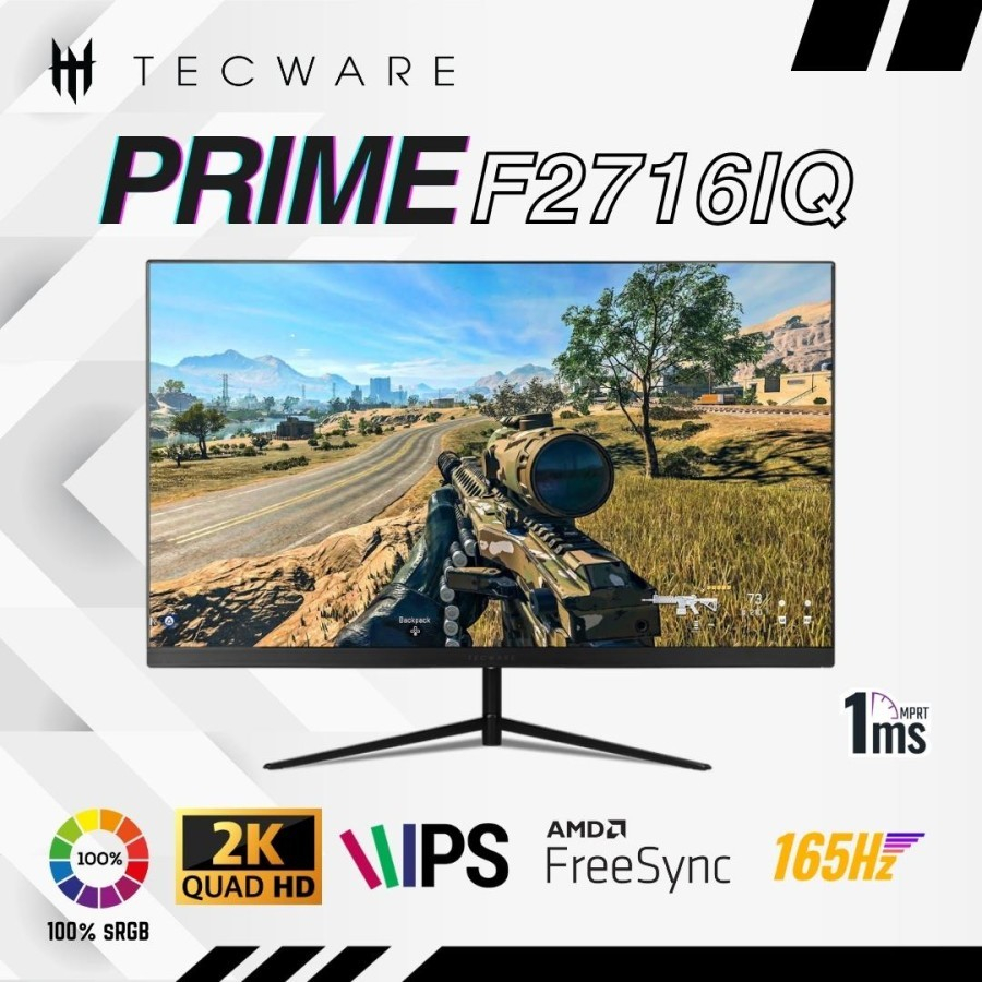 Jual TECWARE PRIME F2716IQ 27 inch 2K QHD IPS 165Hz 1ms GAMING MONITOR ...