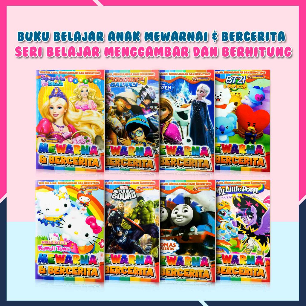 Jual Buku Belajar Anak Mewarnai Dan Bercerita Seri Belajar Menggambar Dan Berhitung | Shopee ...