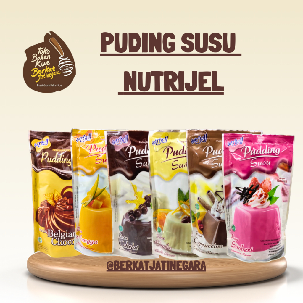 Jual PUDDING SUSU COKLAT STRAWBERRY VANILLA CAPPUCINO MANGGA NUTRIJELL ...