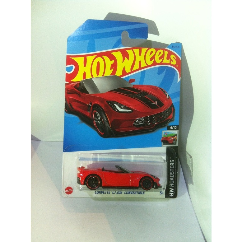 Jual Hot Wheels. 2023 HW Roadsters Mini Collection - 4. Corvette C7 Z06 Convertible. Red by ...