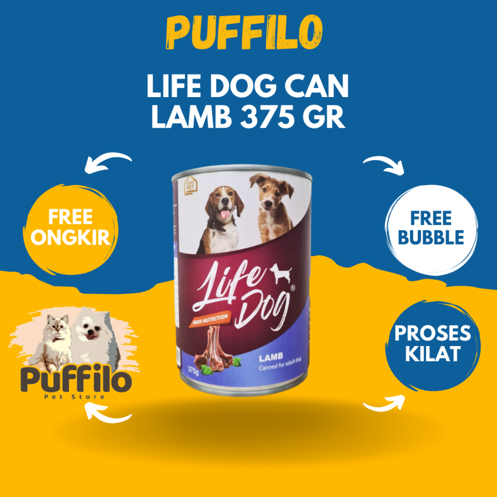 Jual LIFE DOG KALENG 375GR | Shopee Indonesia
