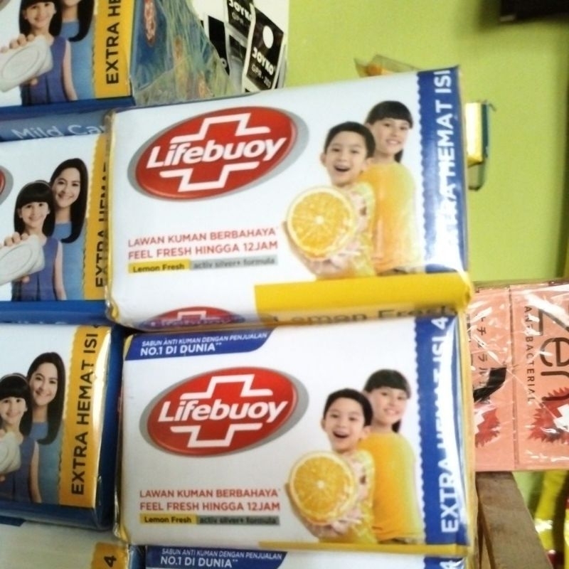 Jual lifebuoy sabun batang 4x60gr, kuning | Shopee Indonesia