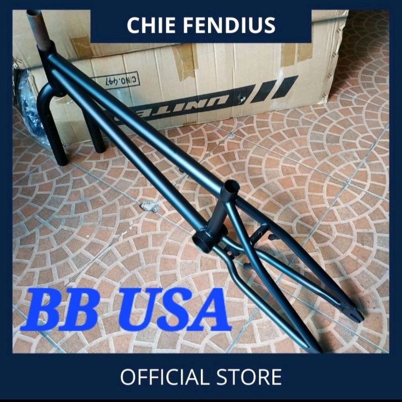 Jual Frame Bmx Rangka Sepeda BMX dan FORK OS BB USA 20 cromoly | Shopee ...