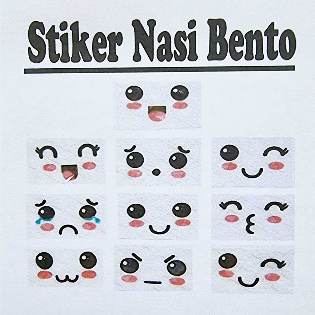 Jual Edible Stamp / Edible Rice Paper / Sticker Makanan Bento Nasi ...