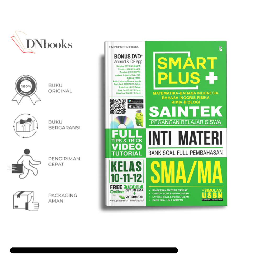 Jual BUKU PELAJARAN SMA SMART PLUS SMA/MA SAINTEK INTI MATERI BANK SOAL ...