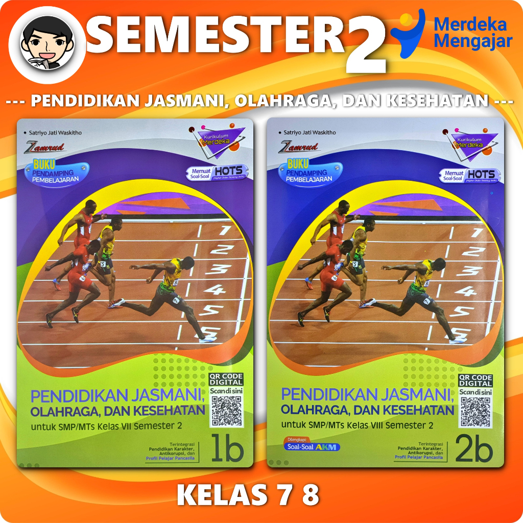 Jual LKS PENJAS SMP / LKS PJOK SMP/ PENJASORKES MTS KELAS 7 8 9 SEMESTER 2 KURIKULUM MERDEKA ...