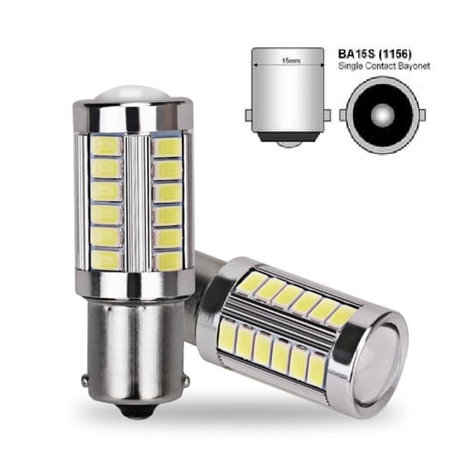 Jual Lampu Sein LED P21W BA15S Bayonet 1 kaki Kuning Putih MOTOR MOBIL ...