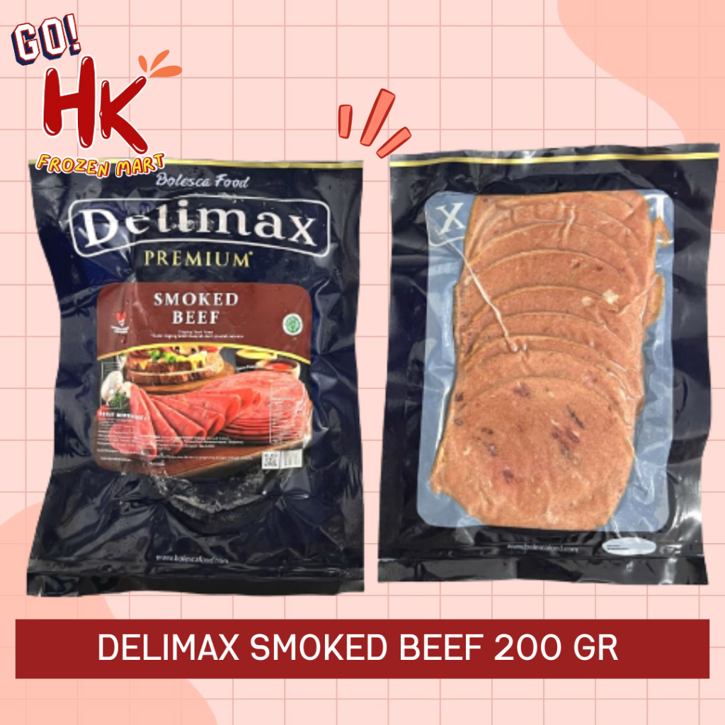 Jual Delimax Smoked Beef 200gr & 500gr | 10pcs daging asap premium ...