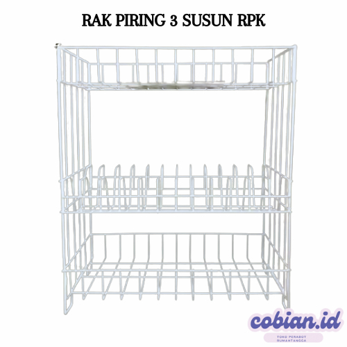 Jual Rak Piring 03 susun (RPK-03)rak piring putih susun 3/Rak piring 3 ...
