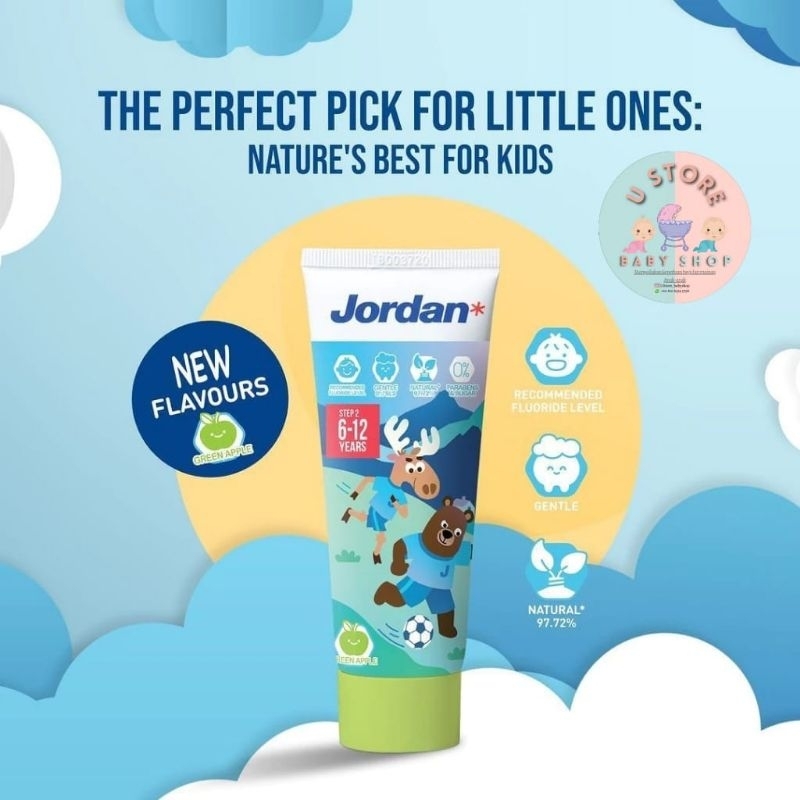 Jual Pasta gigi Anak Jordan step 1 step 2 / Jordan Toothpaste kids ...