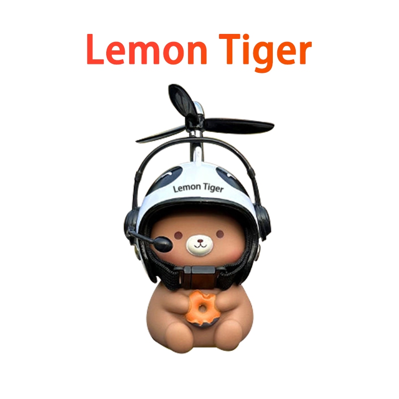Jual Lemon Tiger Helm beruang mainan anak-anak ornamen kartun binatang | Shopee Indonesia