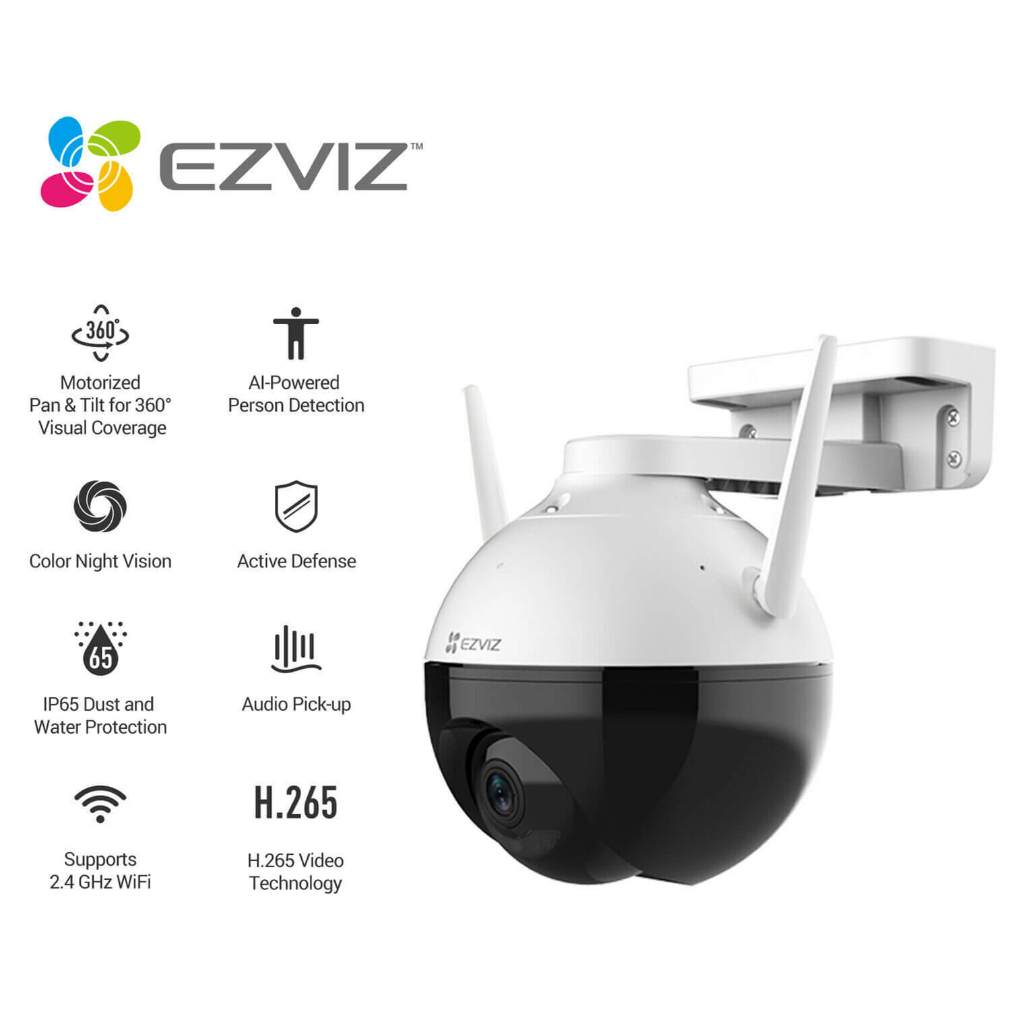 Jual Ezviz C8C 4MP Outdoor Smart WiFi Pan/Tilt Camera | Shopee Indonesia