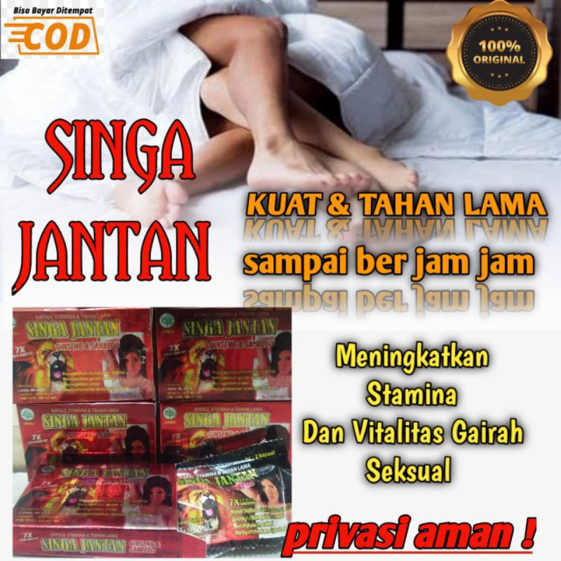 Jual Kapsul Kuat Berstamina Dan Tahan Lama Singa Jantan Sachet | Shopee Indonesia