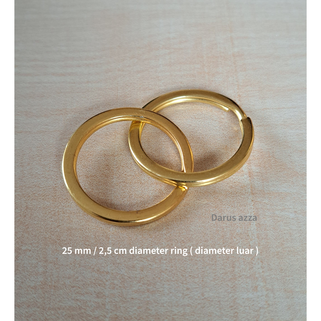 Jual Ring gantungan kunci / ring gepeng / ring pipih / ukuran lengkap ...