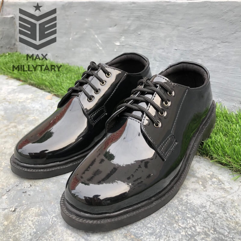 Jual Sepatu PDH Tni Polri Hitam Kilap & Hitam Doff sepatu Pdh Kerja ...