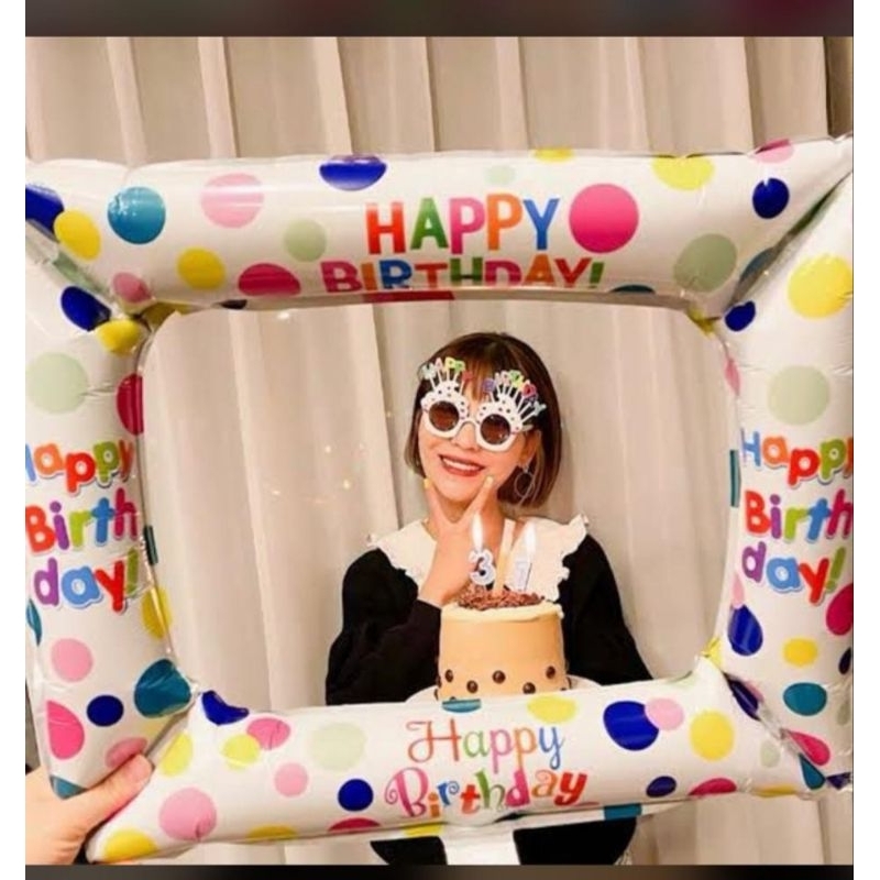Jual bingkai foto balon / balon frame foto HBD | Shopee Indonesia