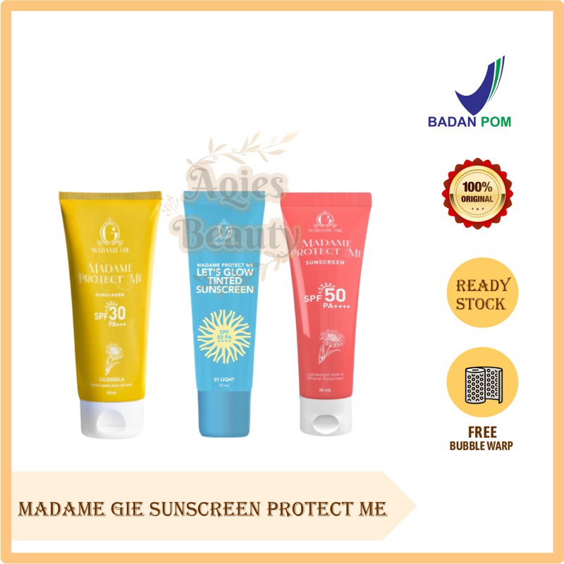 Jual Madame Gie Sunscreen Protect Me Sunscreen Lets Glow Tinted ...