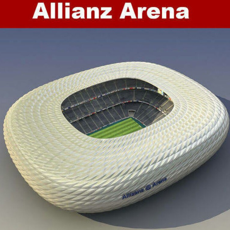 Jual Paling Popular Miniatur Papercraft Stadion Bola 'Allianz Arena ...
