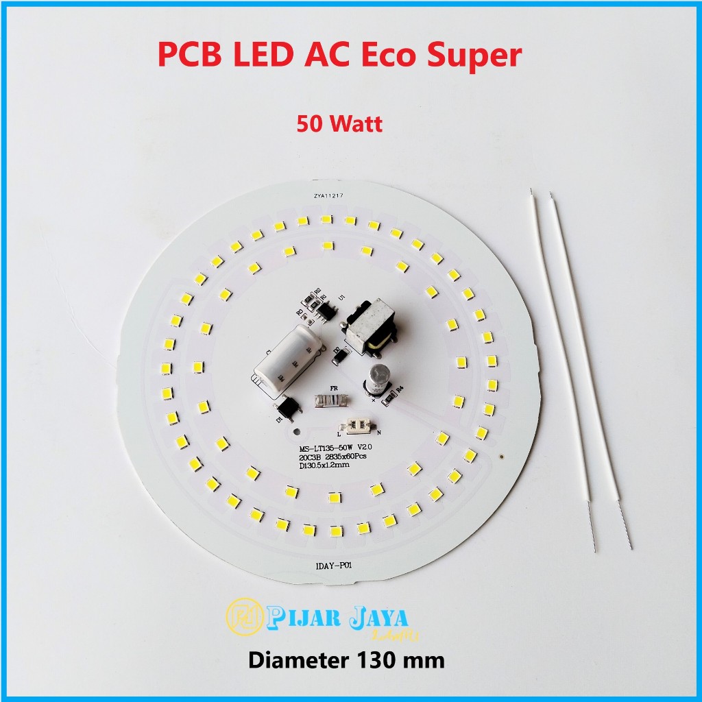 Jual Mesin Lampu Led AC 50 watt PCB Led AC 50w Modul Mata Led AC 50watt Sparepart Lampu LED ...