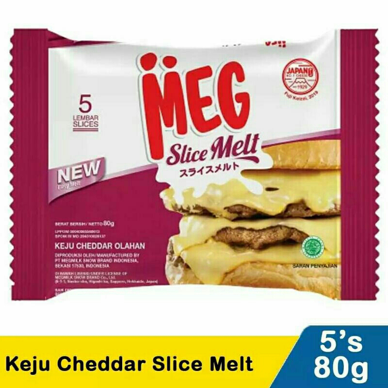 Jual MEG Cheddar Slice Melt 5 Slices | Shopee Indonesia